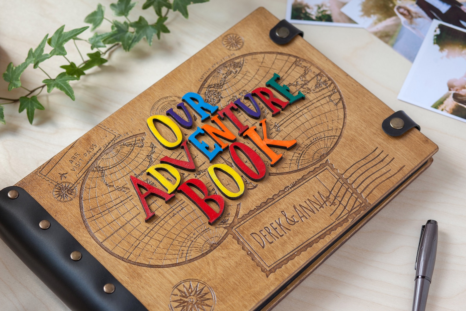 Our Adventure Book Travel Photo Album Wedding Photo Album - Etsy