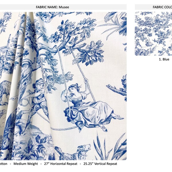 French Toile - Etsy