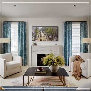 Graffito 13 Colors Abstract Line Art Strokes Modern Maze Cotton Blend ...