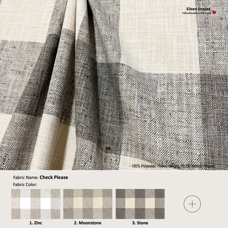 Buffalo Check Curtains - Etsy