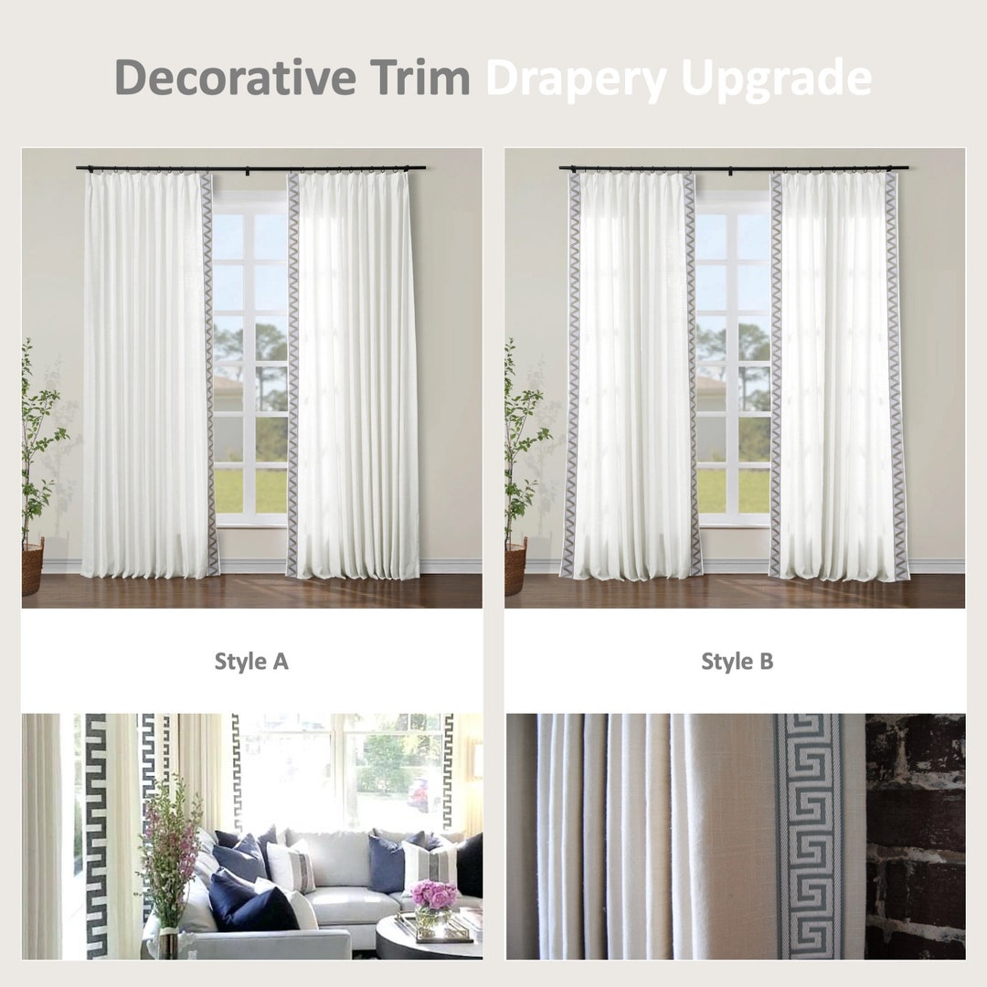 Decorative Trim (tape, Banding, Fringe) Drapery Upgrade to Custom ...