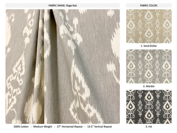 Raga Ikat 6 Colors Sand Dollar Beige Grey Blue Cotton - Etsy