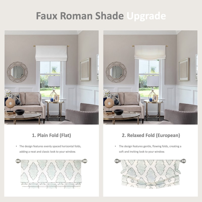 Relaxed Roman Shade - Etsy