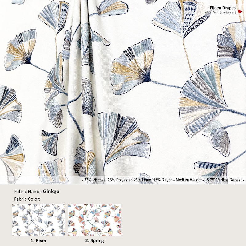 Ginkgo Leaf Fabric - Etsy