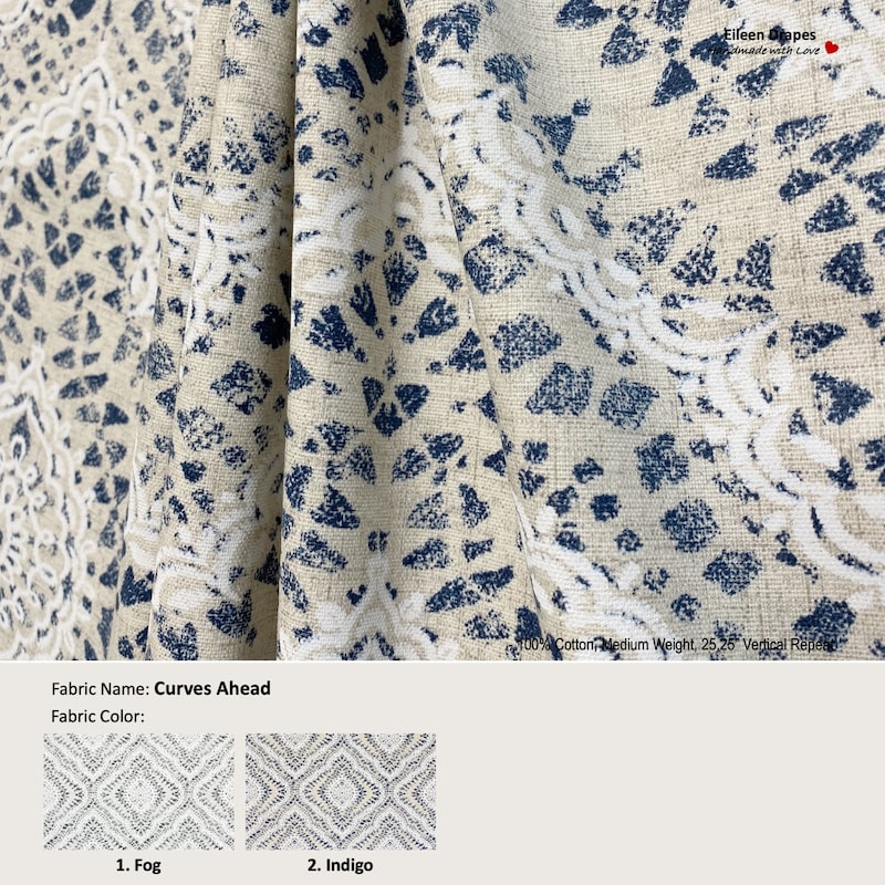 Waverly Indigo - Etsy