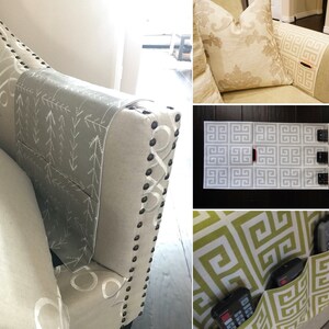 Custom Remote Control Holder; Organizer; Pockets for Remote Control ...