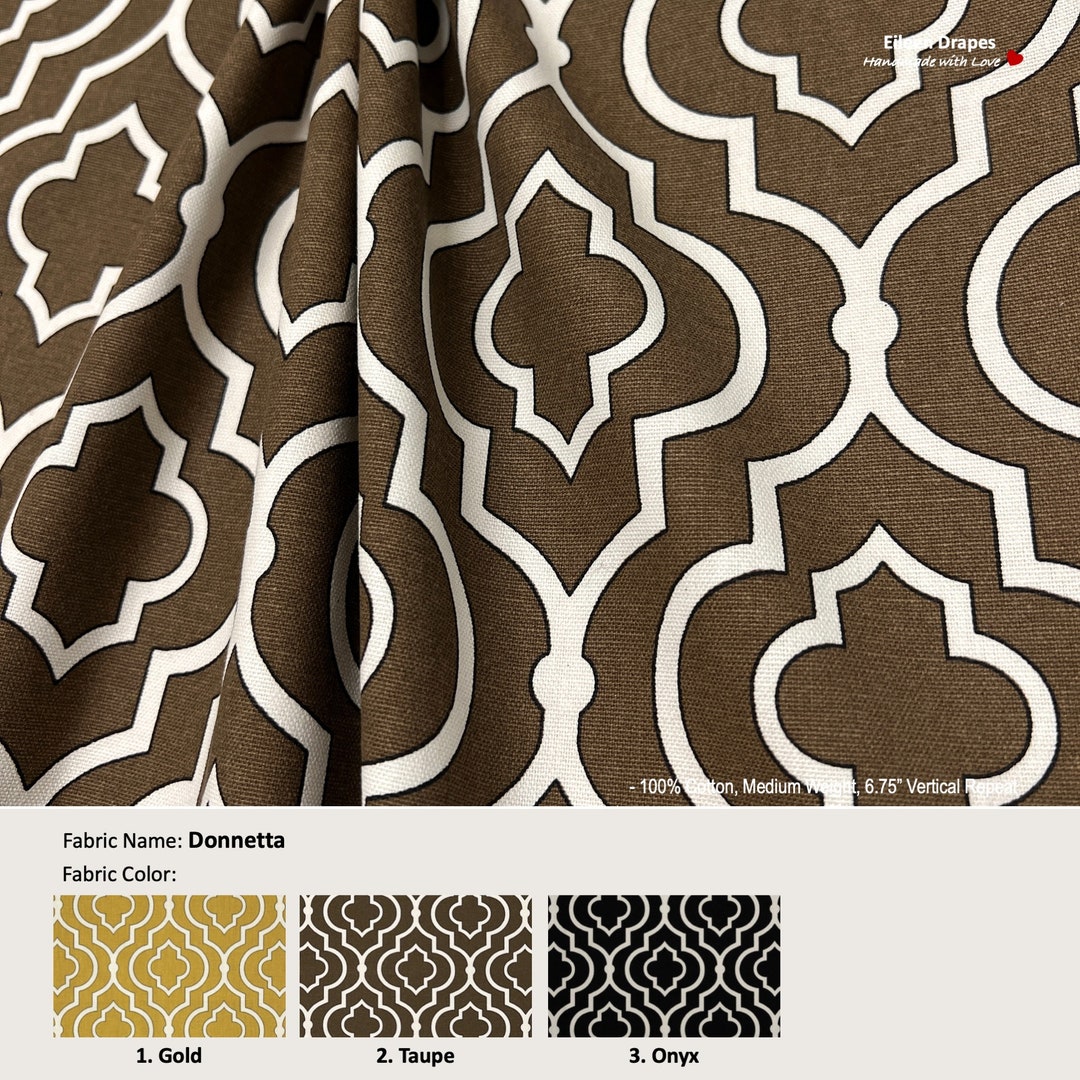 Donnetta; 3 Colors; Trellis Lattice Gate; Cotton Curtain, Valance ...