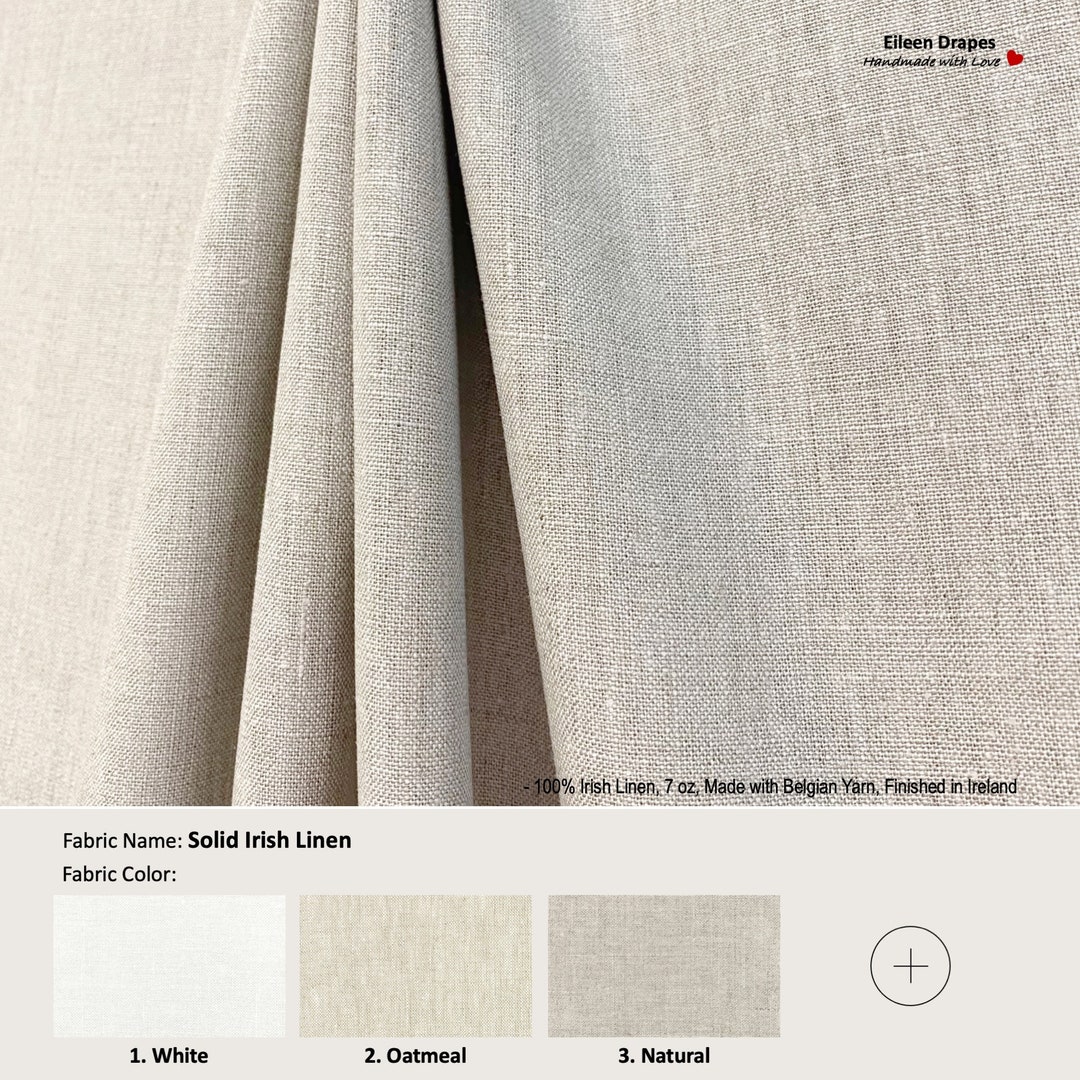 Solid Irish Linen 21 Colors 100% Irish Linen Curtain - Etsy