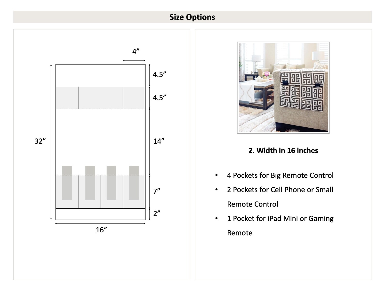Custom Remote Control Holder Organizer Pockets for Remote - Etsy
