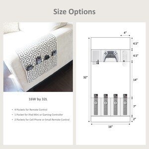 Custom Remote Control Holder; Organizer; Pockets for Remote Control ...