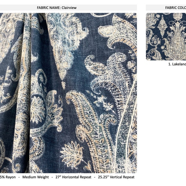 Paisley Linen - Etsy