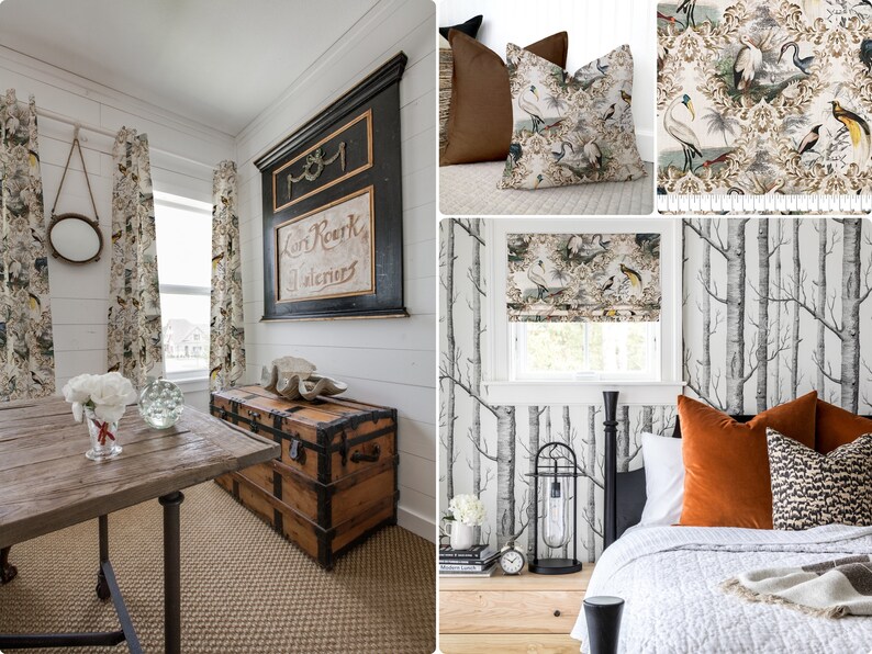 Fisher Color Sandy Tropical Bird Natural Cotton Blend - Etsy