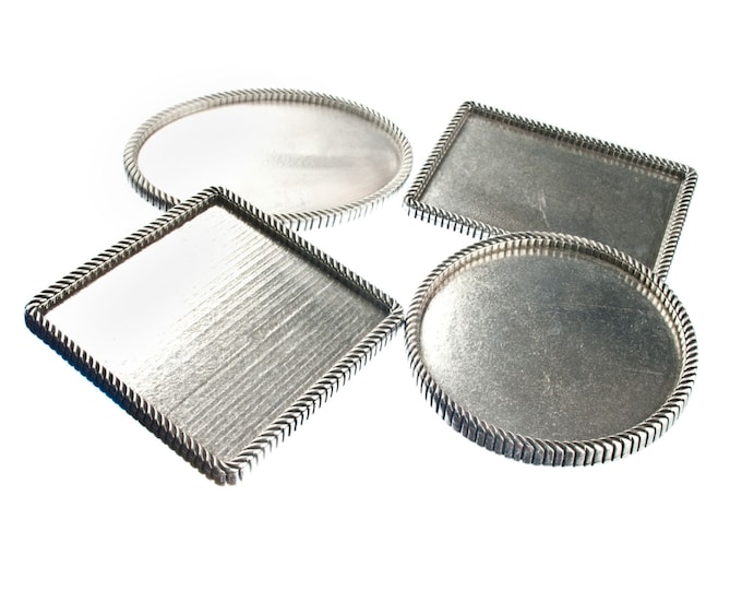 Metal Blank OVAL Sterling Silver Blank OVAL Disc 2 1/4 X 1 1/2 Inch 56 ...