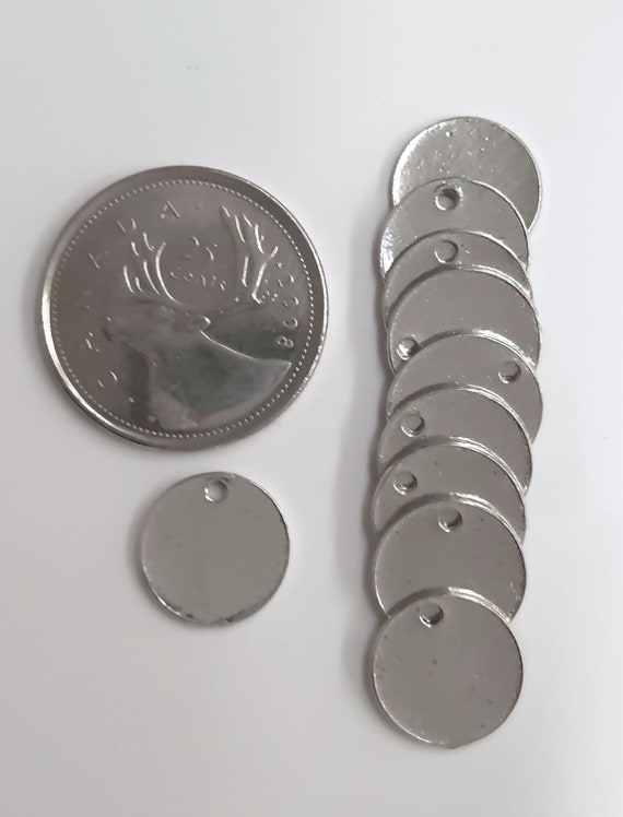 Tags & Stamping Blanks Pewter Stamping Blank-Circle Disc Round 10 19mm ...