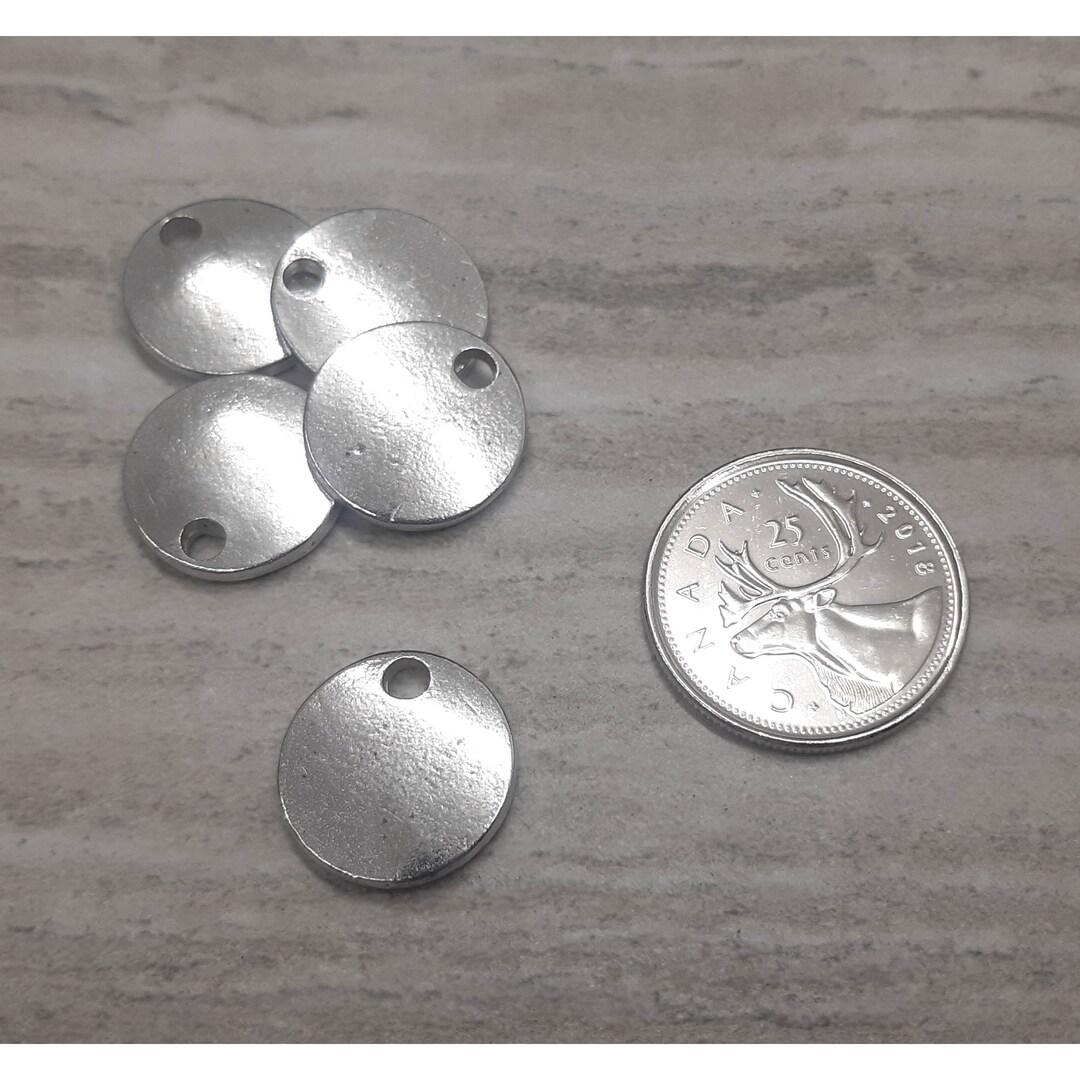 Pewter Stamping Blank-circle Disc Round- 16mm Diameter 12g Thickness (5 ...