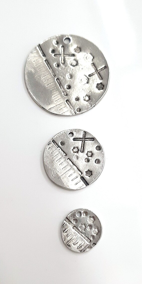 Tags & Stamping Blanks Pewter Stamping Blank-Circle Disc Round 10 19mm ...