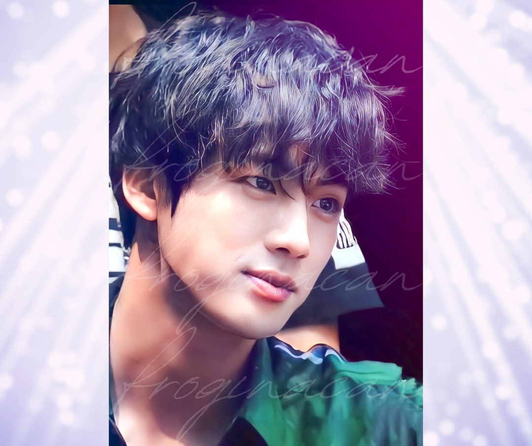 Jin Fansign | Fan Meet 5x7 Metallic Print - Etsy