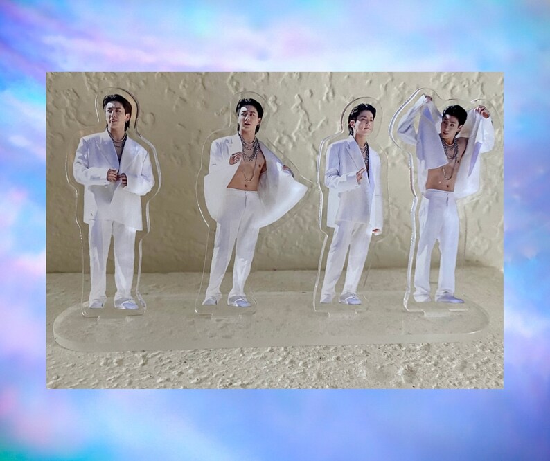 Jungkook 3D | Golden Acrylic Standee - [made in Korea] No Restocks - Etsy