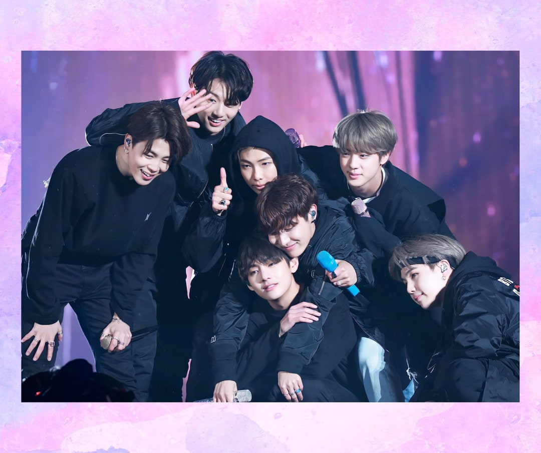 BTS OT7 Speak Yourself in Chicago 5x7 Metallic Print - Etsy