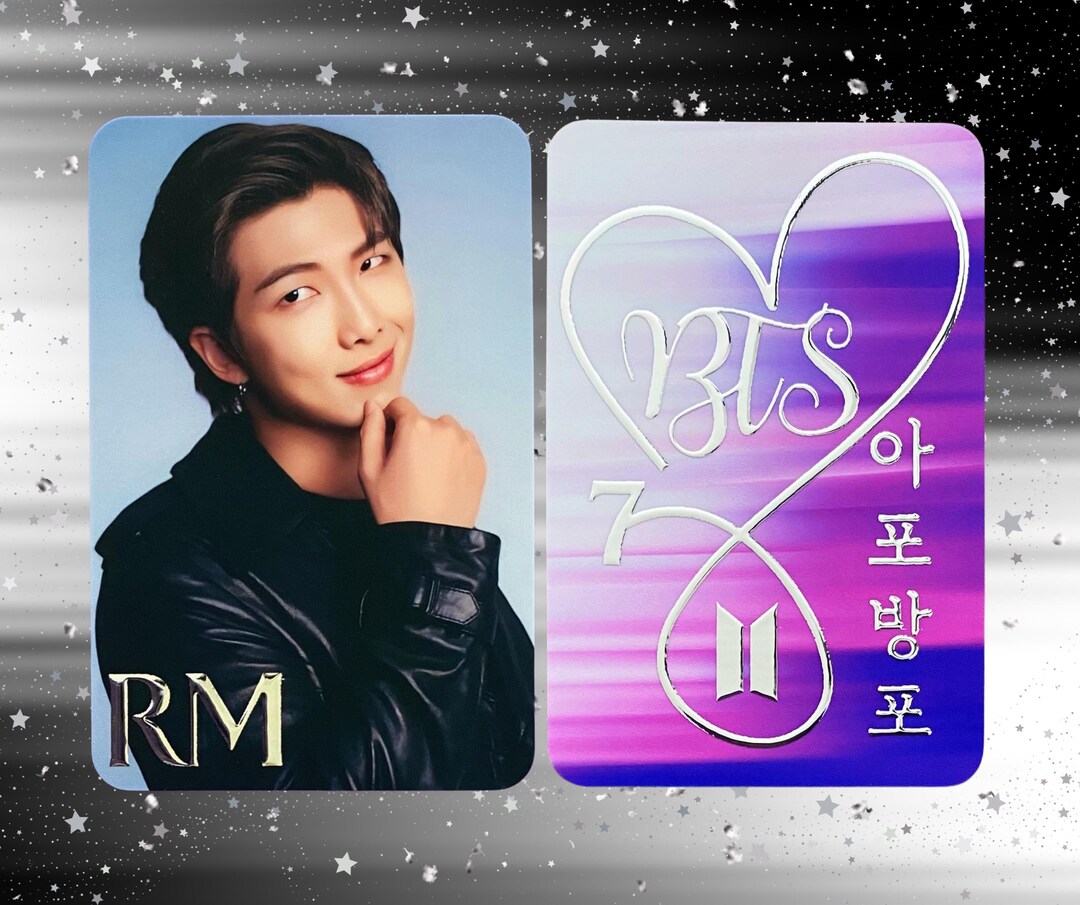 RM Namjoon Silver Foil Photocard - Etsy