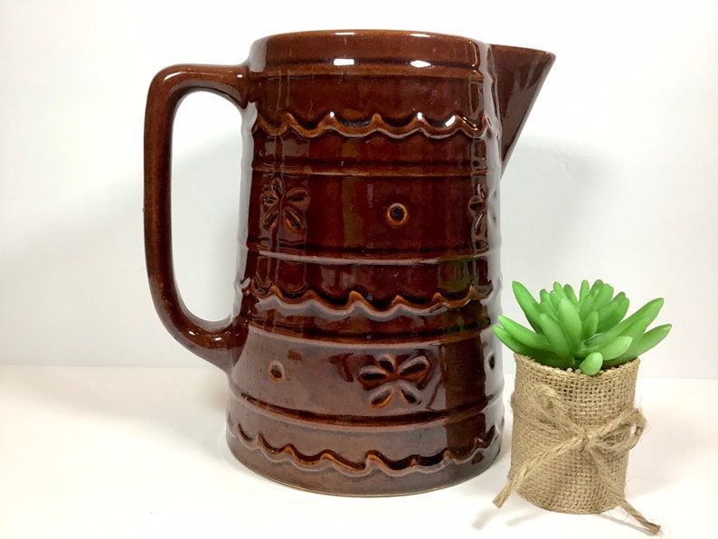 Vintage Marcrest Daisy Dot Pitcher - Etsy