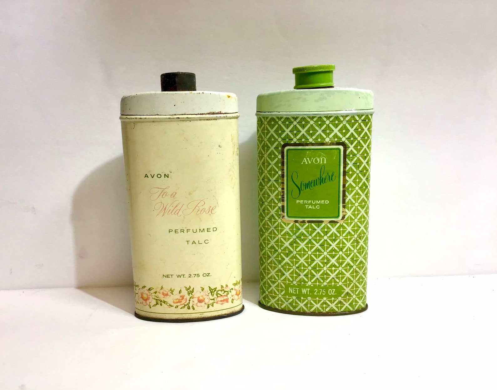 Vintage Avon Body Powder Tins Collectible Avon - Etsy