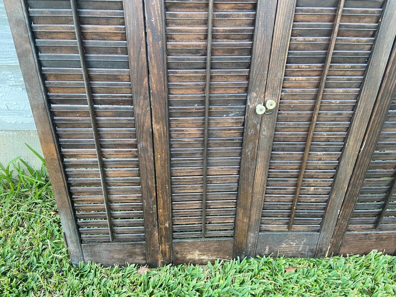 Rustic Wall Decor, Indoor Louvered Shutters - Etsy