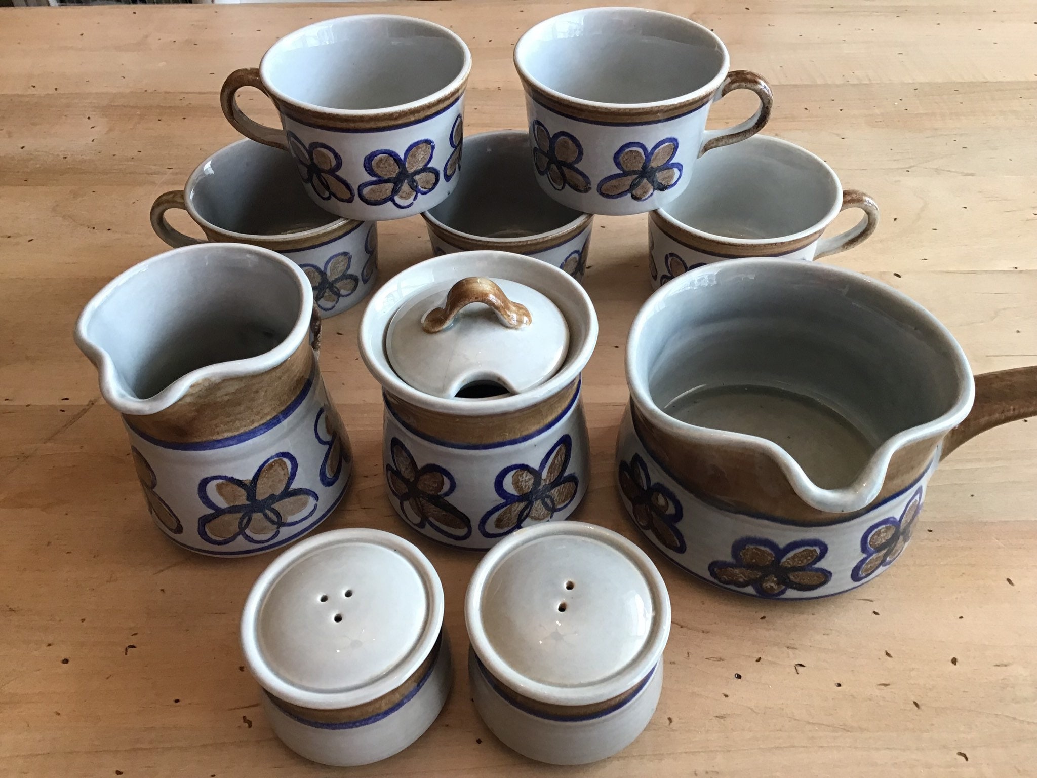10 Piece Pottery Setpottery Gift - Etsy