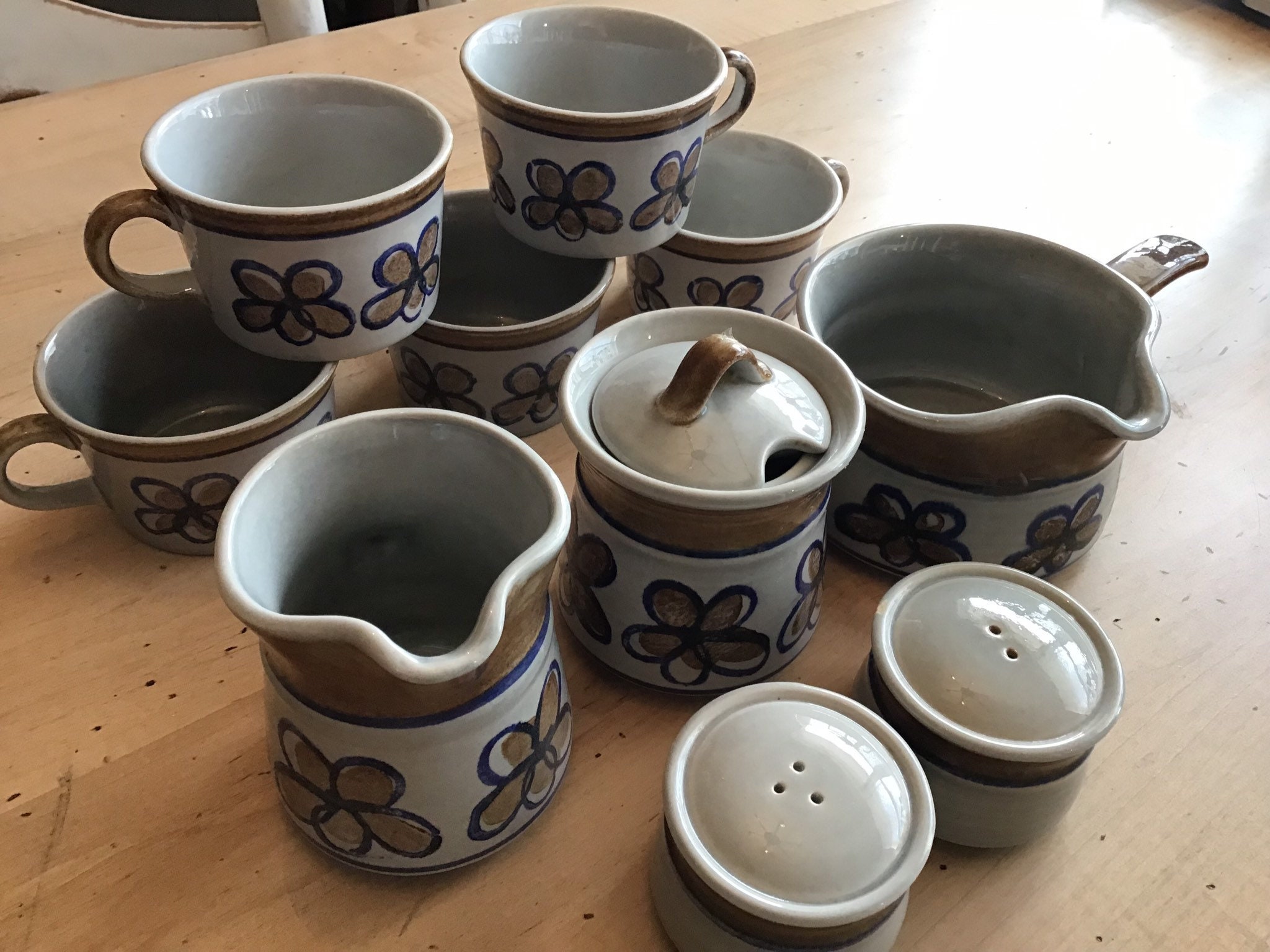 10 Piece Pottery Setpottery Gift - Etsy