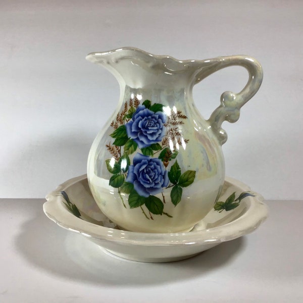 Pitcher and Bowl Set - Etsy