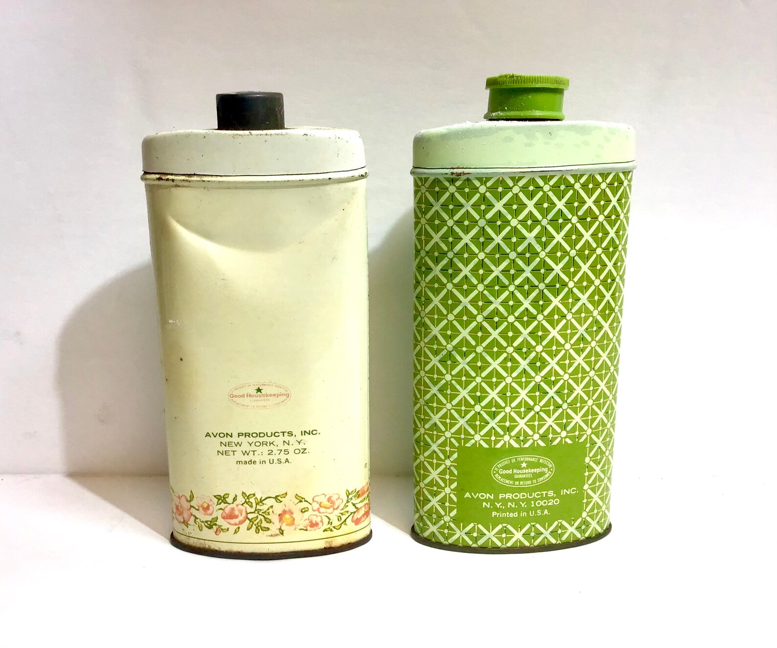 Vintage Avon Body Powder Tins Collectible Avon - Etsy