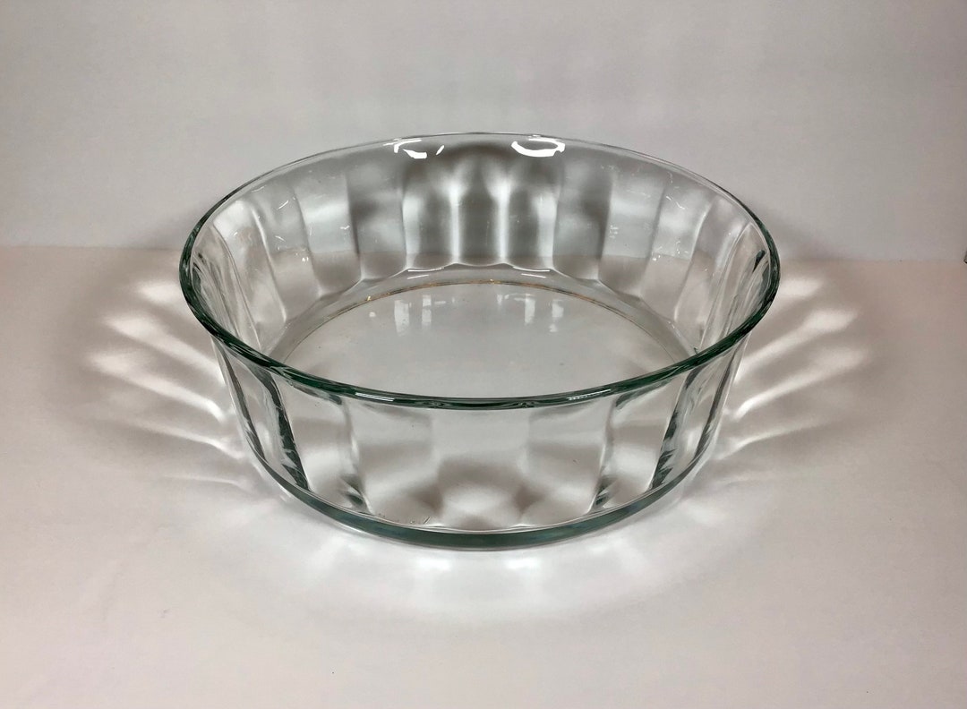 Large Clear Glass Serving Bowl, Crystal Salad Server - Etsy
