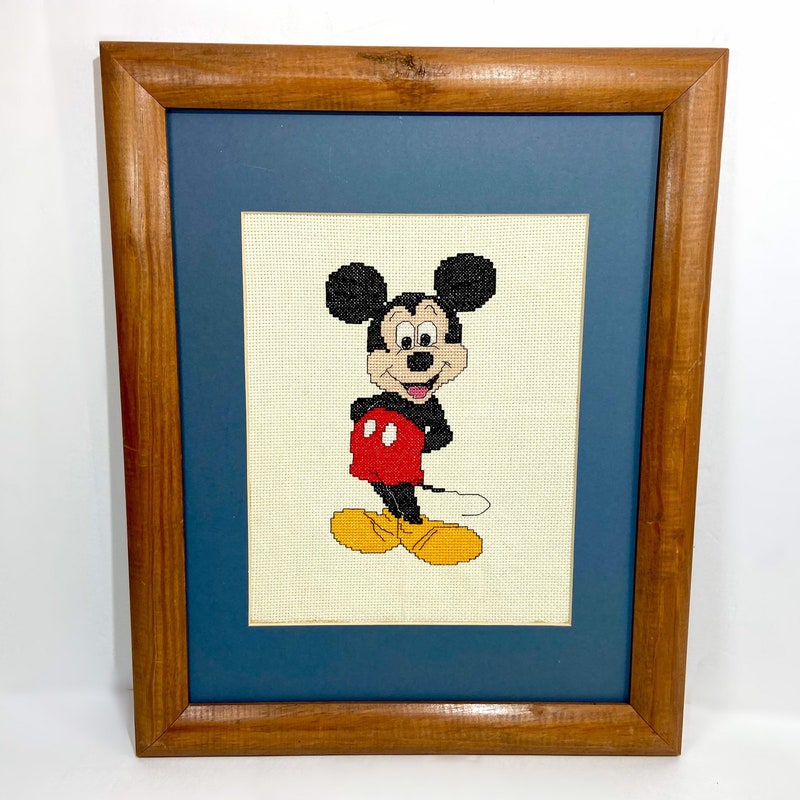 Mickey Cross Stitch - Etsy