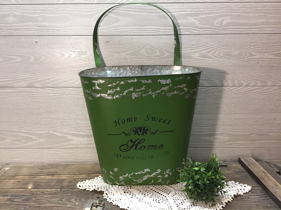 Metal Wall Planter, Spring Door Hanger, Metal Door Decor - Etsy