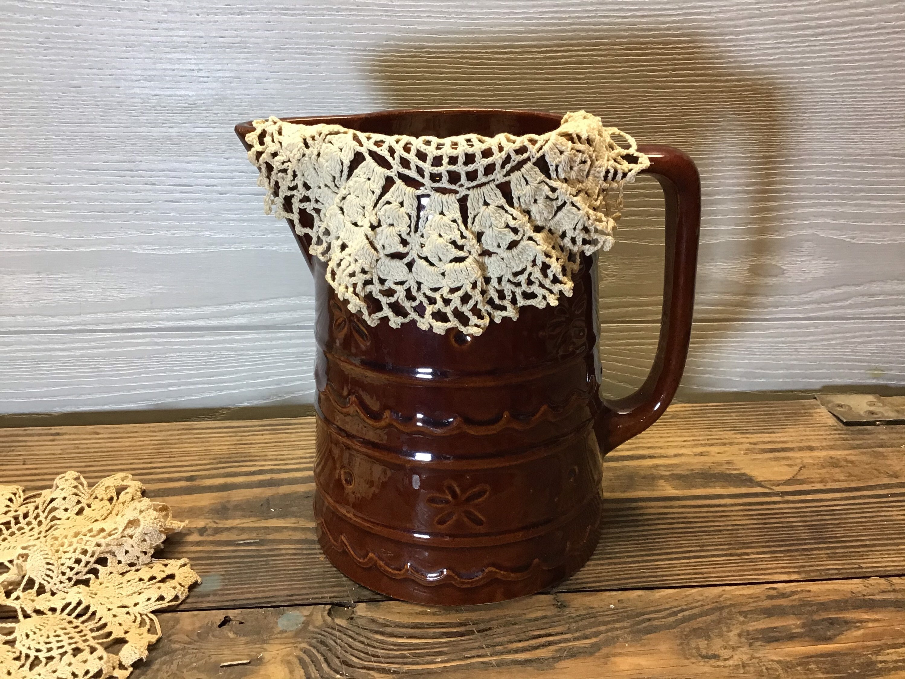 Vintage Marcrest Daisy Dot Pitcher - Etsy