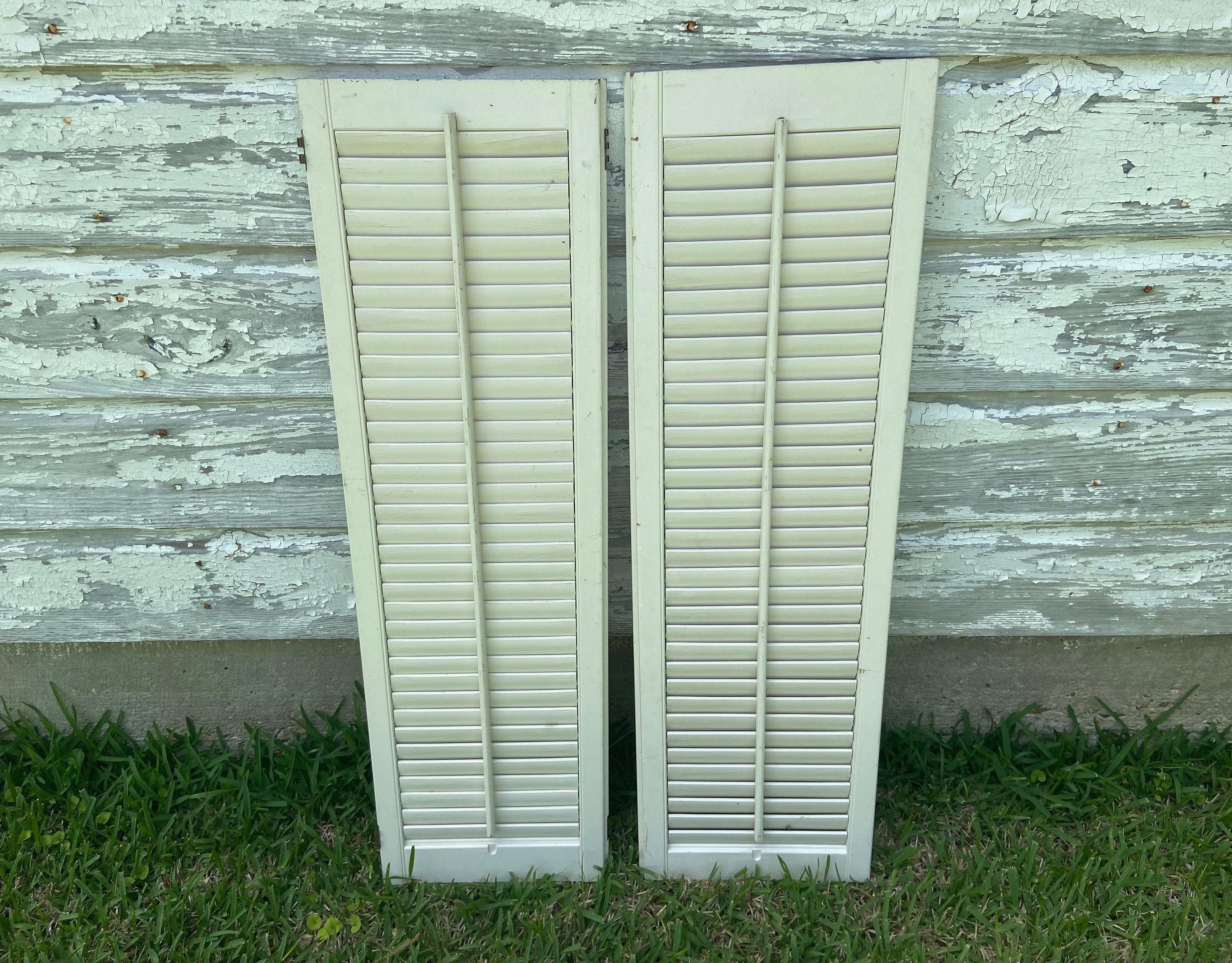 Vintage Shutterslouvered Shutters - Etsy