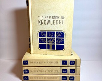 The New Book of Knowledge Book Set, Hardcover Blue Book Collection ...