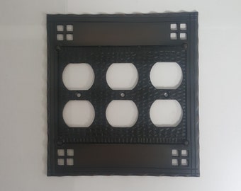 Mission Arts & Crafts Cable Switch Plate | Etsy