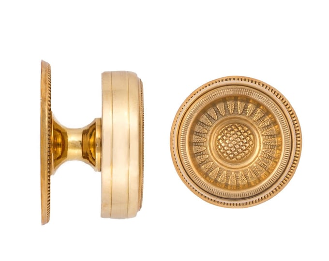 Nathaniel Russell Shutter Knob Brass - Etsy