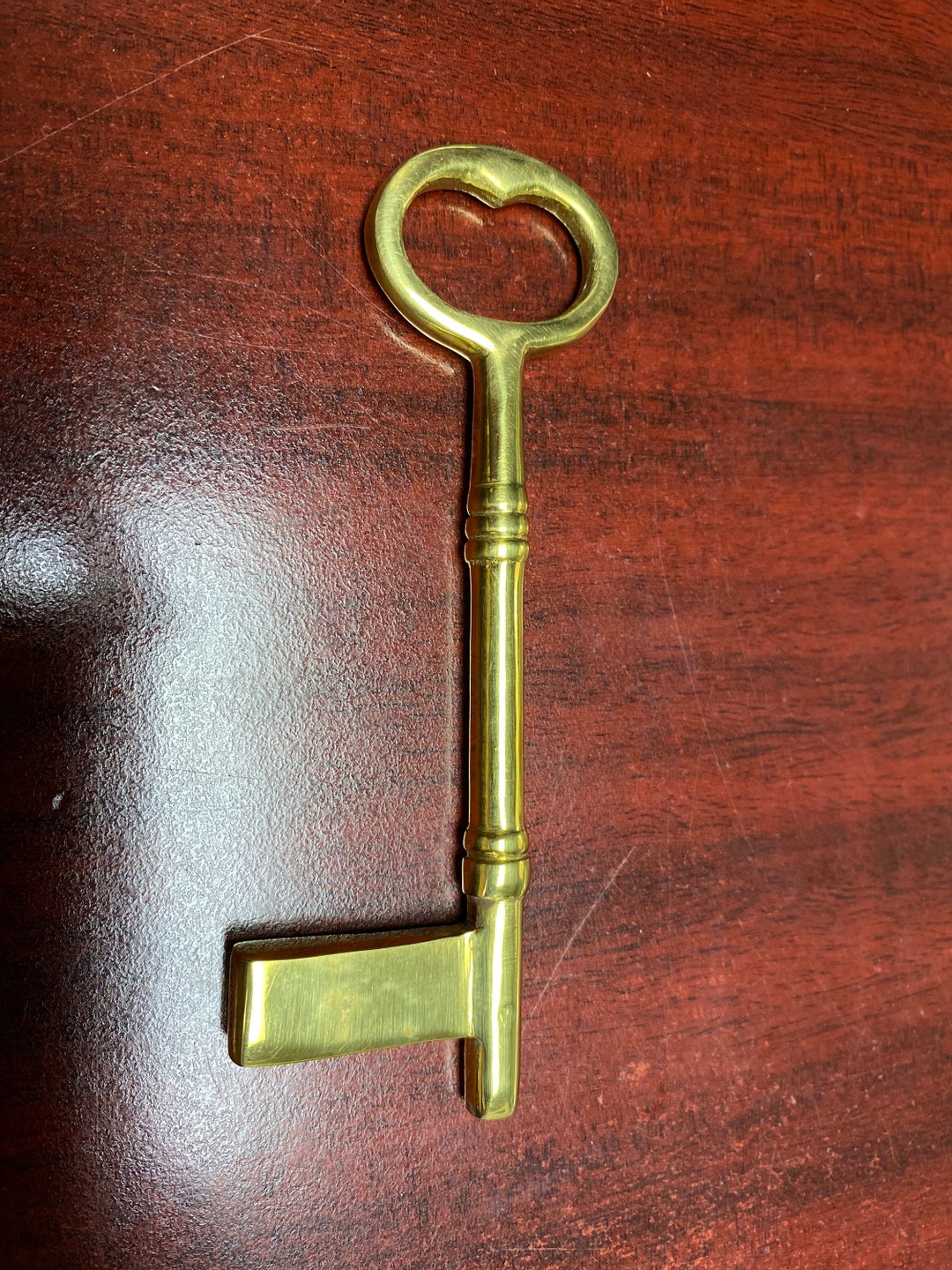6" Long Huge Solid Brass Skeleton Key - Etsy