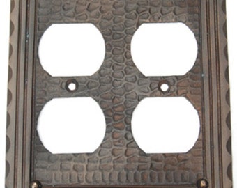 Mission Arts & Crafts Double GFI Switch Plate | Etsy