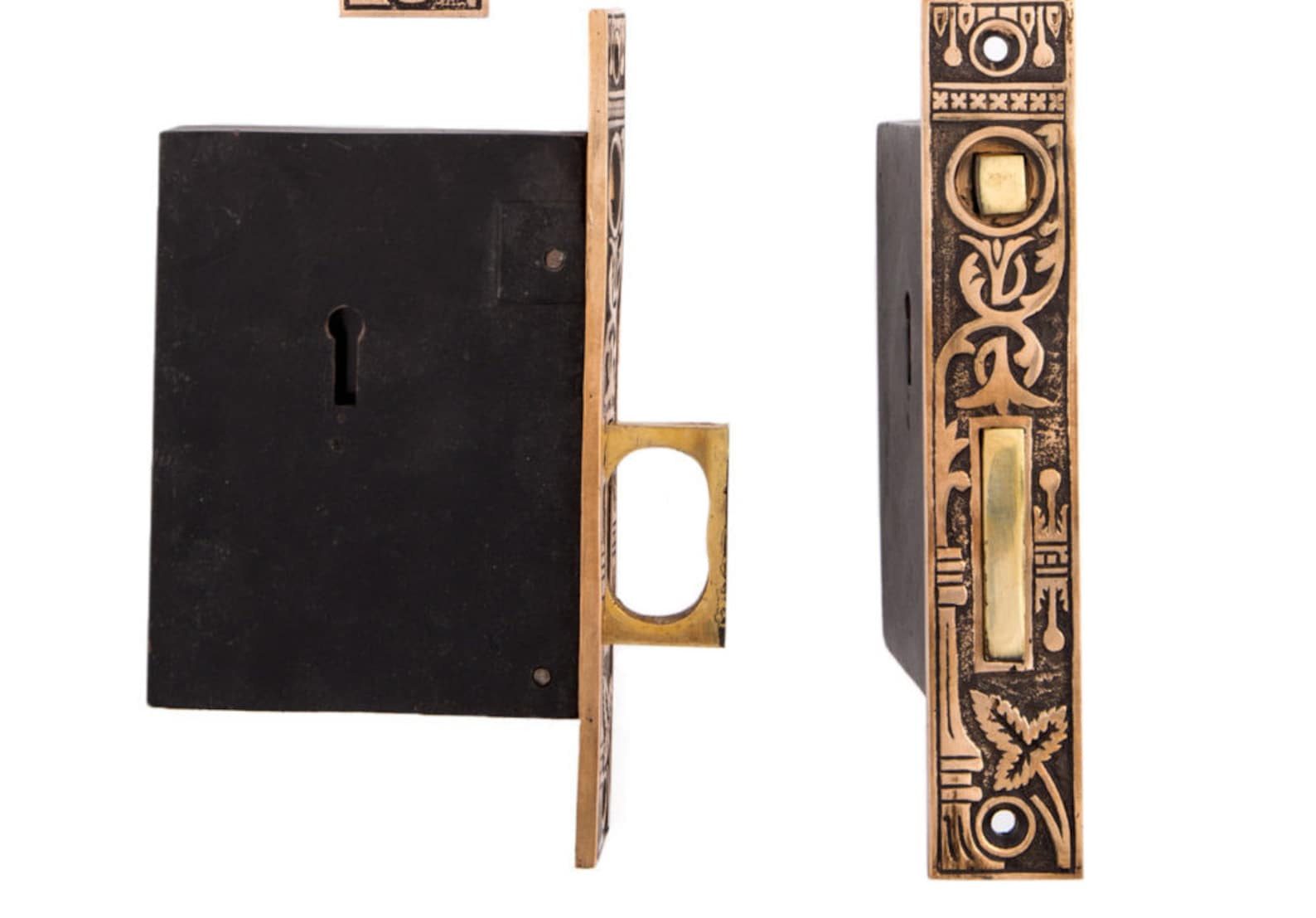 Broken Leaf Pocket Door Lock Set - Etsy