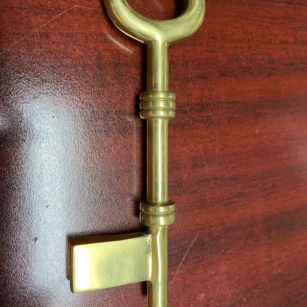 Large Brass Key - Etsy