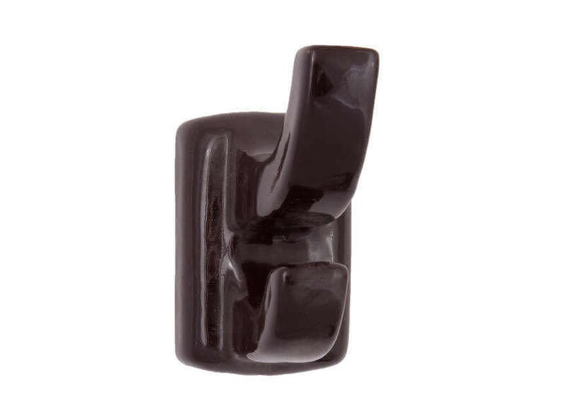 Ceramic Bath Robe Hook Rectangular Black closeout Special | Etsy