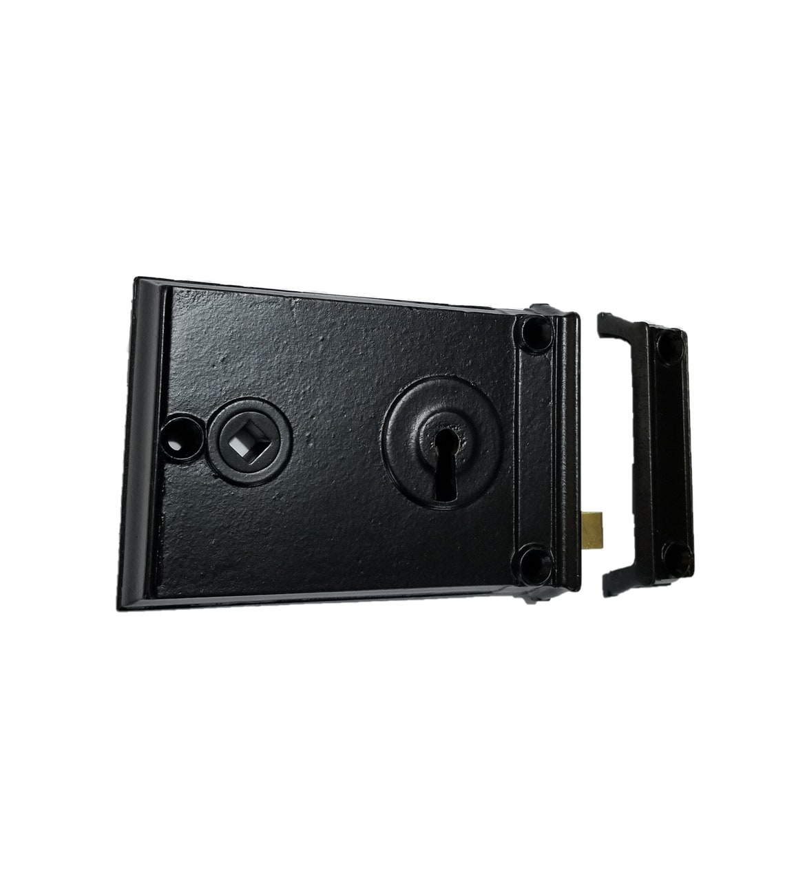 1860's Iron Horizontal Rim Lock With Key by Mallory & | Etsy