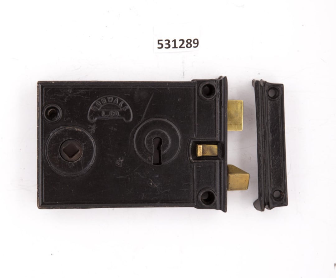 Antique 1860's Norwalk Iron Rim Lock With Key - Etsy