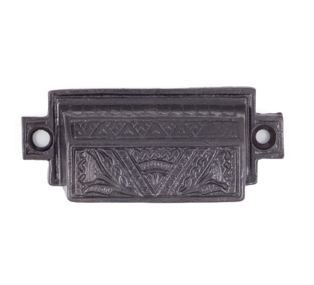 Eastlake Oriental Pattern Rectangular Bin Pulls Handmade Reproductions ...