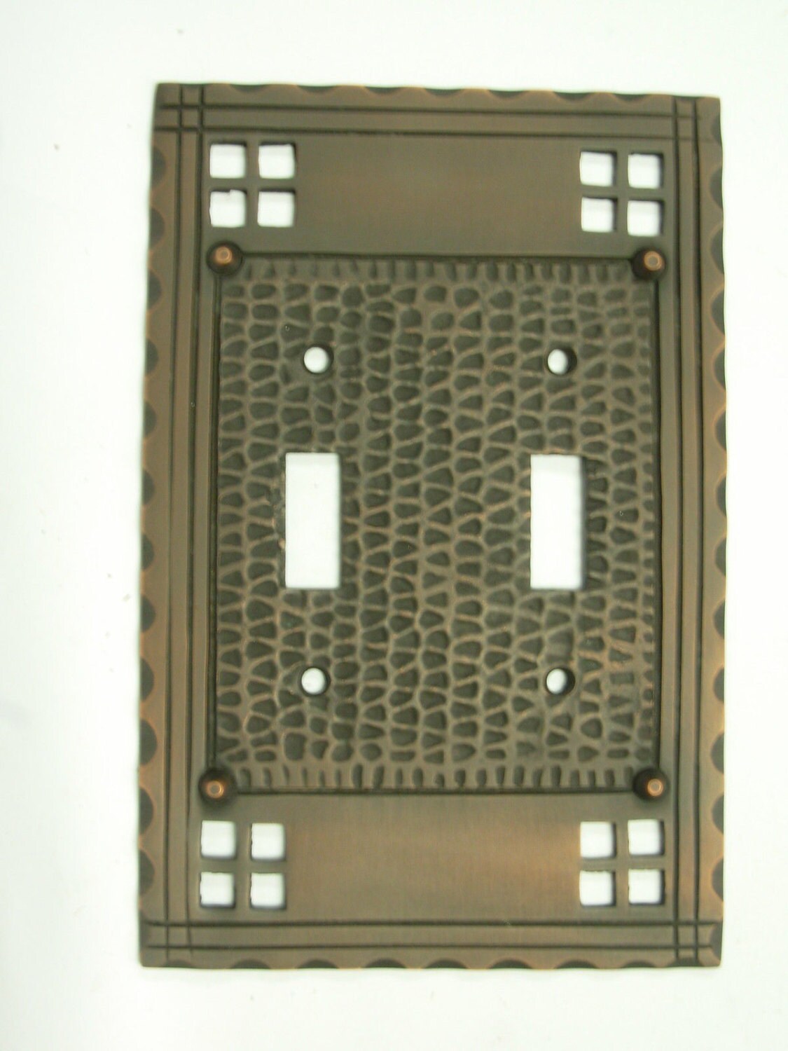 Double Toggle Mission Arts & Crafts Switch Plate | Etsy