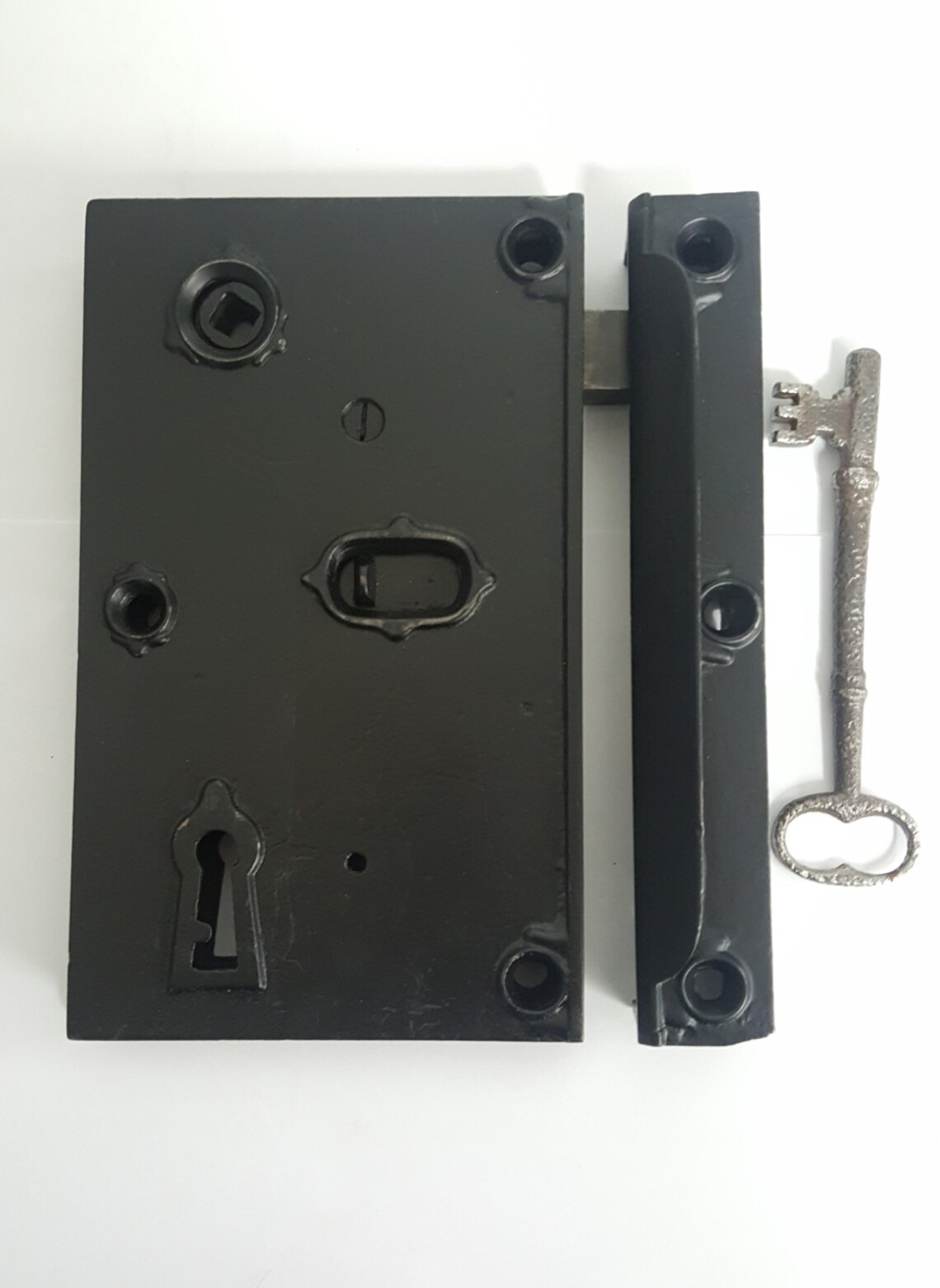 Large Antique Vertical Rim Lock 532059 | Etsy