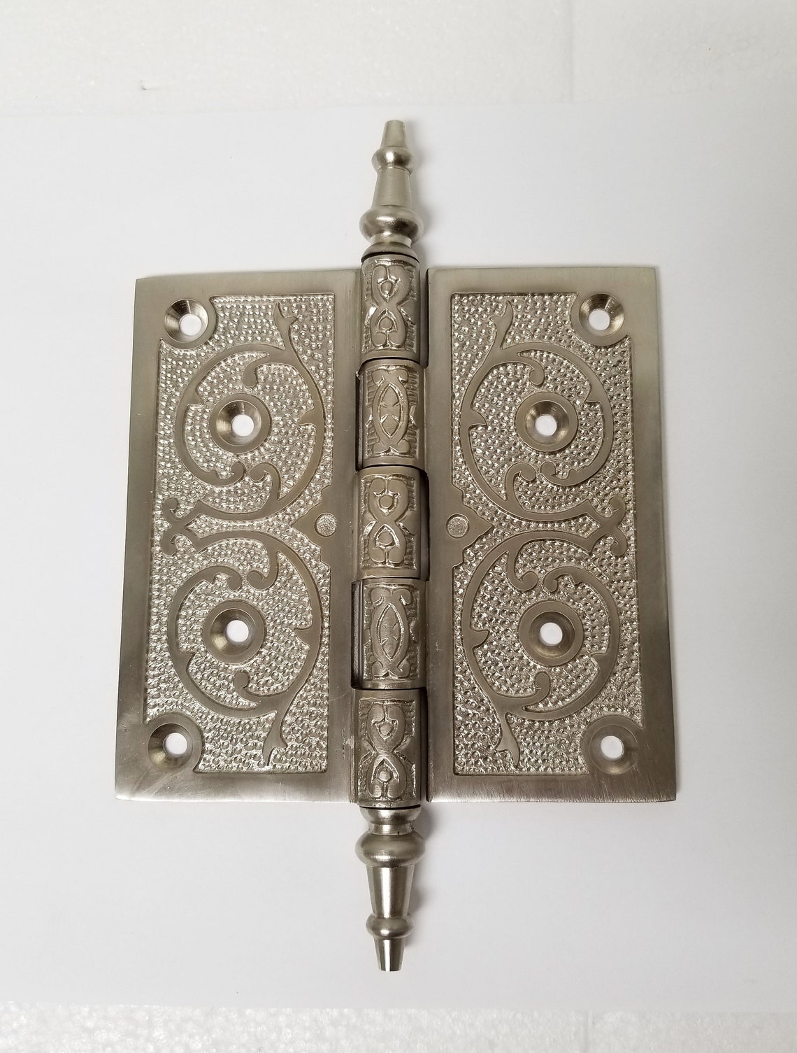 Grape Vine Steeple Tip Hinge Brass Antique Brass or Satin | Etsy